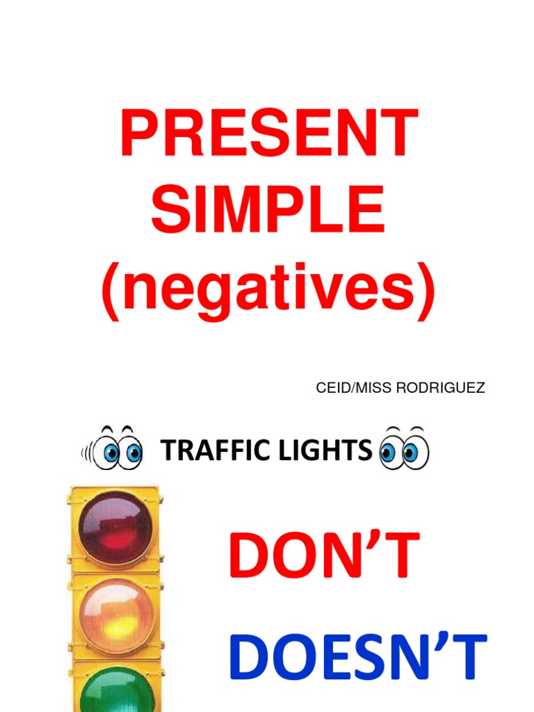Present Simple Negative | PDF