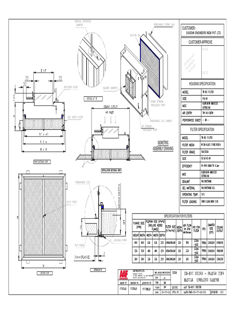 Hepa Housing | PDF | Equipment | Filtration