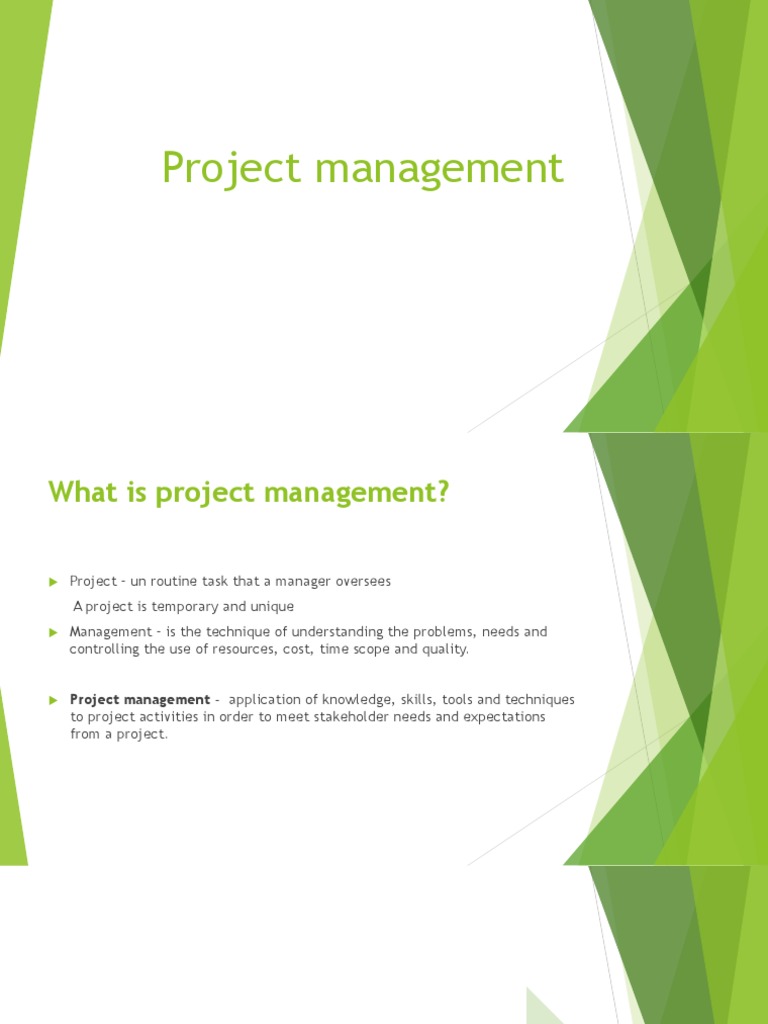 Project MGT Presentation | PDF | Project Management | Systems Science