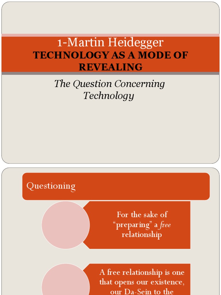 Heidegger's Technology as Revealing | PDF | Philosophical Theories ...