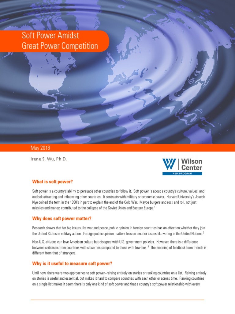 Soft Power Amidst Great Power Competition | PDF | Soft Power | Japan