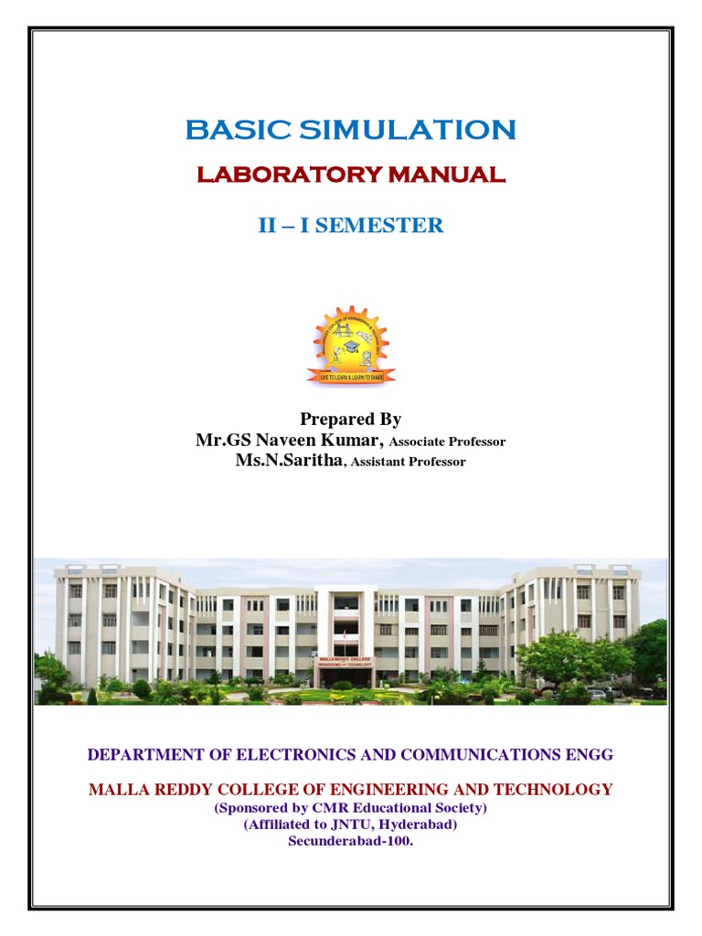 Basic Simulation: Laboratory Manual | PDF | Normal Distribution ...