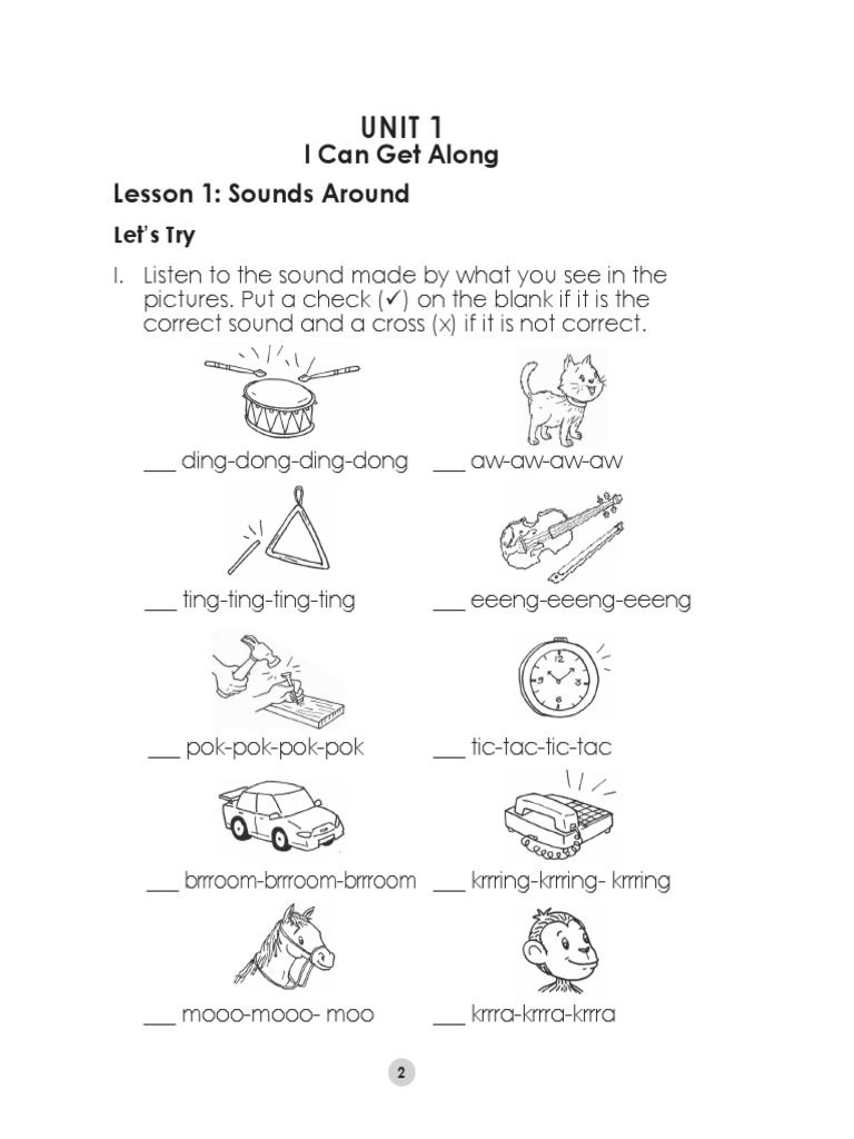 Unit 1 - Lessons - 1-5 (Pp. 2-19) | PDF | Alphabet | Sound