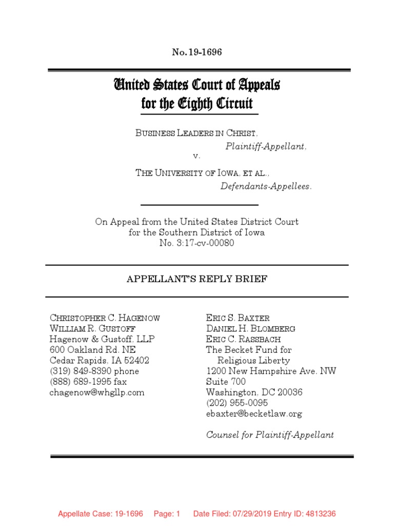 Appellants Reply Brief | PDF | Freedom Of Speech In The United States ...