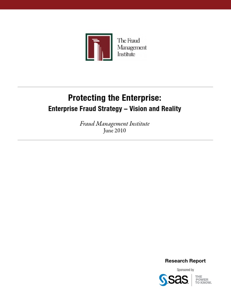 Protecting The Enterprise: Enterprise Fraud Strategy - Vision and ...