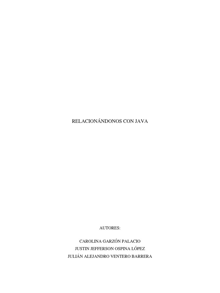 Introducción A Java Pdf Java Lenguaje De Programación Lenguaje 0412