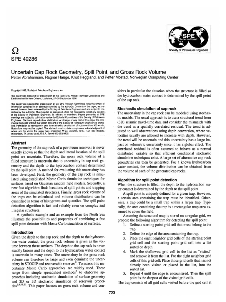 Petter Abrahamsen, Ragnar Hauge, Knut Heggland, and Petter Mostad, Norwegian Computing Center ...