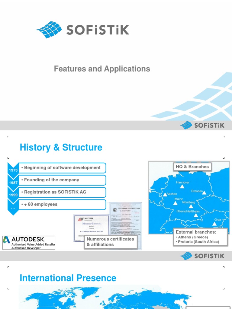 Sofistik Features and Applications Architecture | PDF | Autodesk Revit | Fluid Dynamics