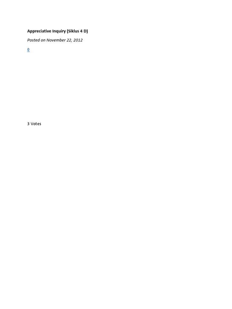 Appreciative Inquiry | PDF