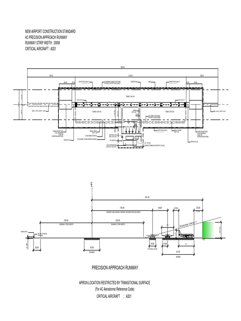 New Airport Construction Standard 4C Precision Approach Runway Runway ...