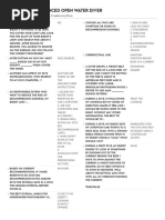 PADI Open Water Exam Study Guide | PDF | Scuba Diving | Underwater Diving