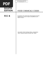 Food Chemicals Codex FCC | PDF | Business | Technology & Engineering
