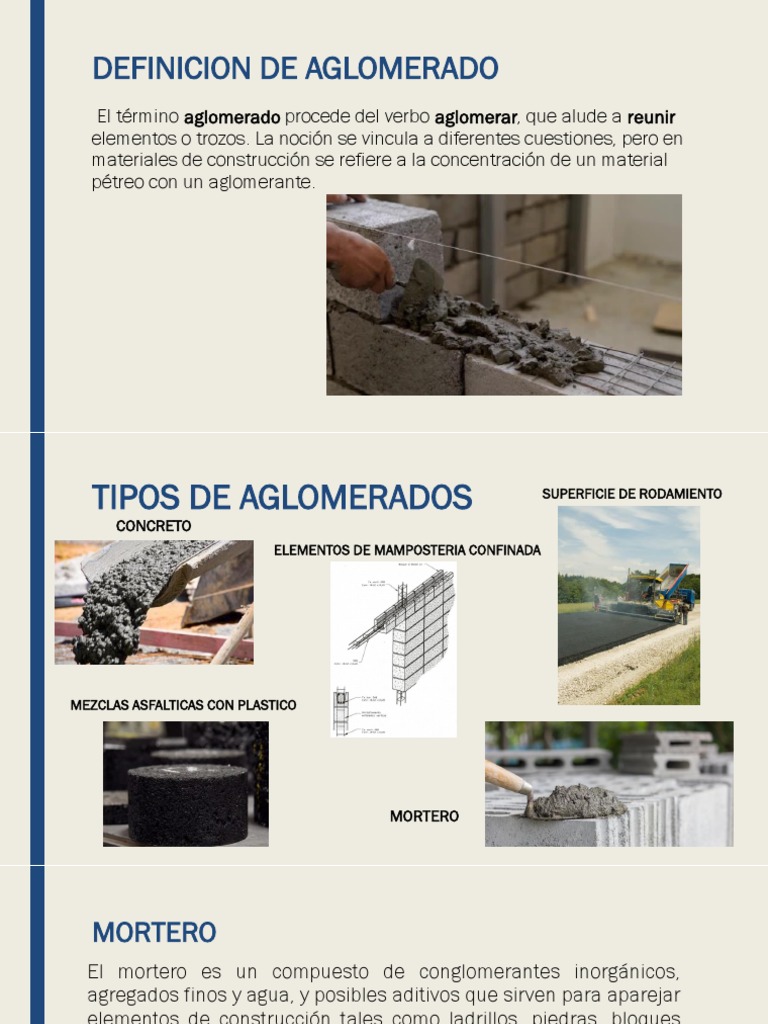 Exposicion Aglomerados | PDF | Hormigón | Cemento