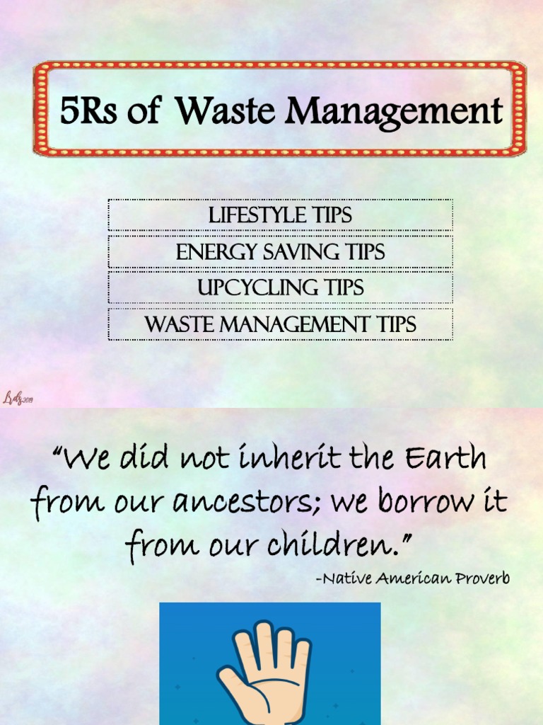 5Rs of Waste Management | PDF | Recycling | Reuse