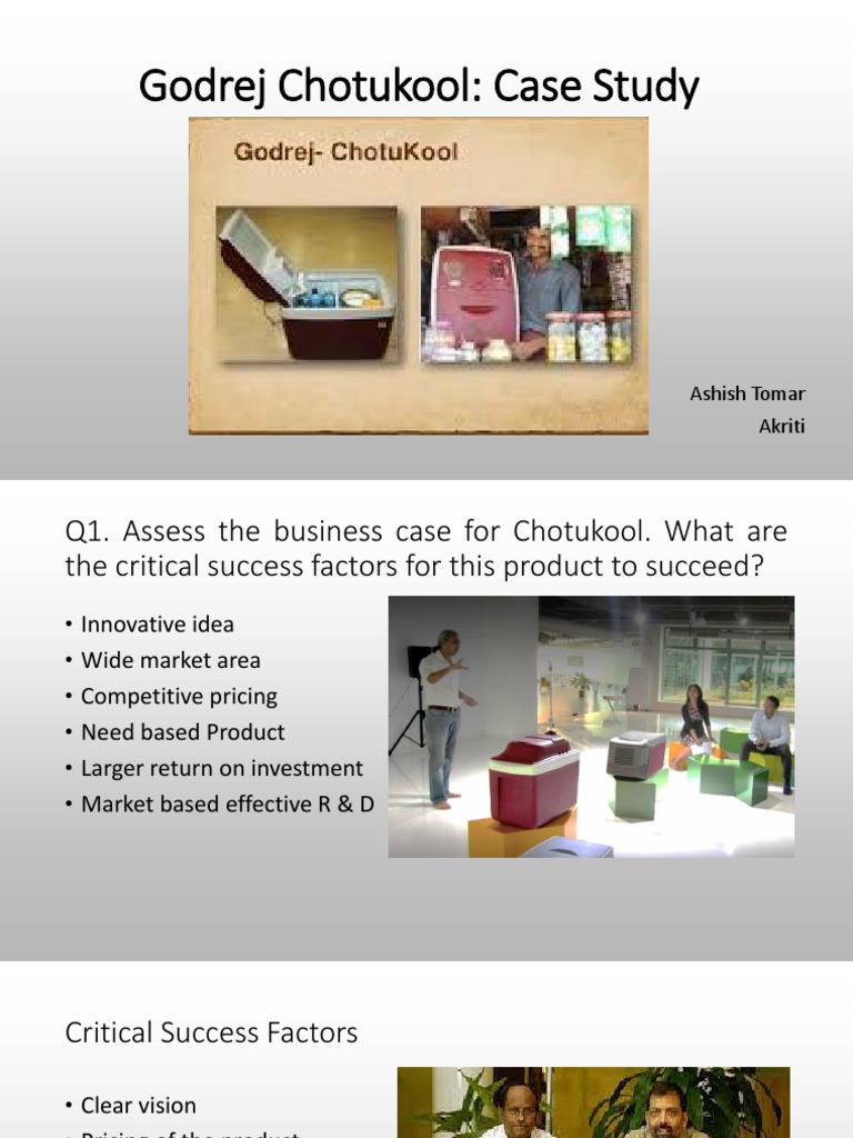 Godrej Chotukool Strategy Insights | PDF | Business | Finance & Money ...
