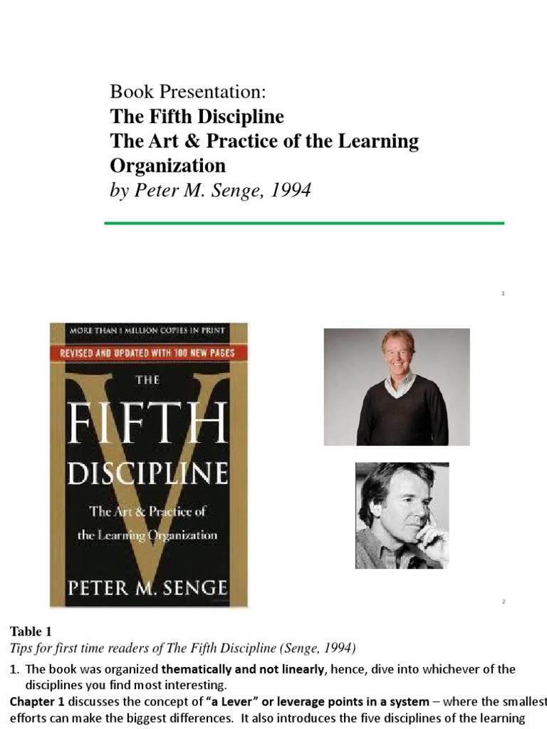 The Fifth Discipline | PDF | System | Goal