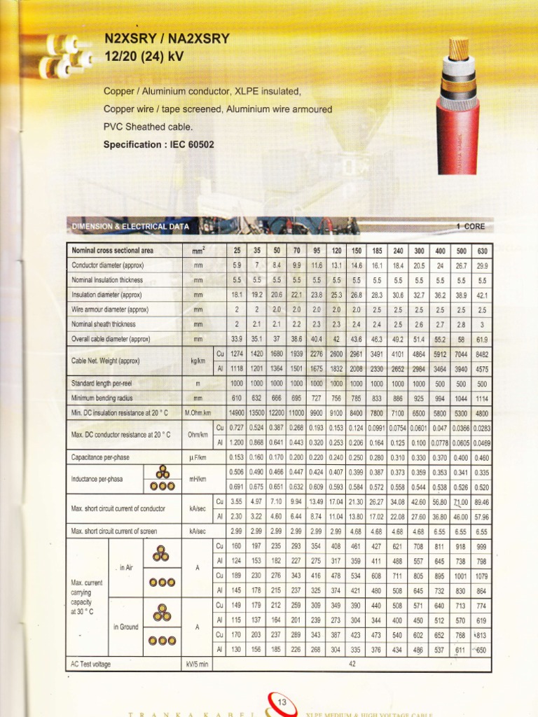 N2XSRY | PDF | Insulator (Electricity) | Electromagnetism