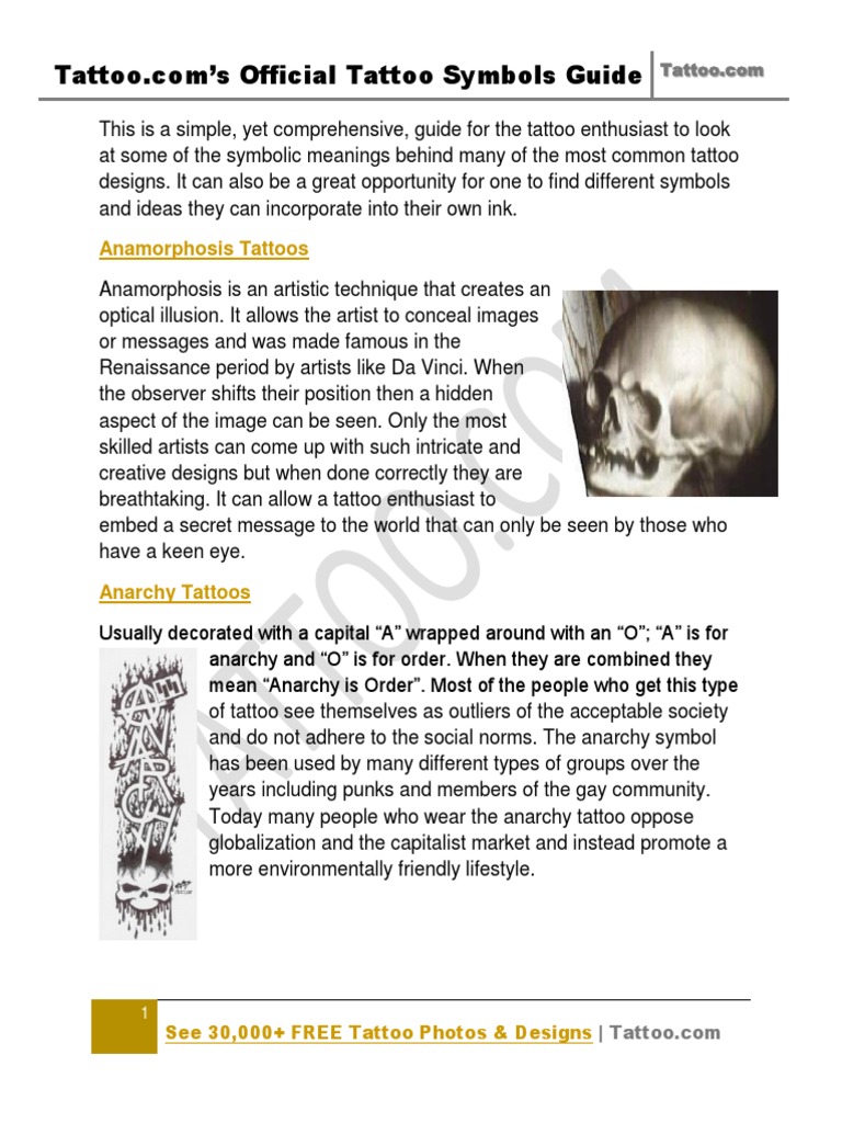 Anamorphosis Tattoos: See 30,000+ FREE Tattoo Photos & Designs | PDF ...