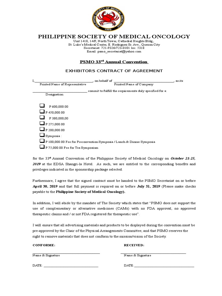 Philippine Society of Medical Oncology: Psmo 33 Annual Convention | PDF ...