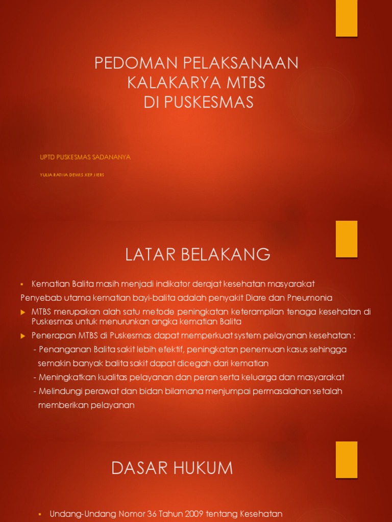 Pedoman Pelaksanaan Kalakarya Mtbs | PDF | Pengembangan Diri | Kesehatan Holistik