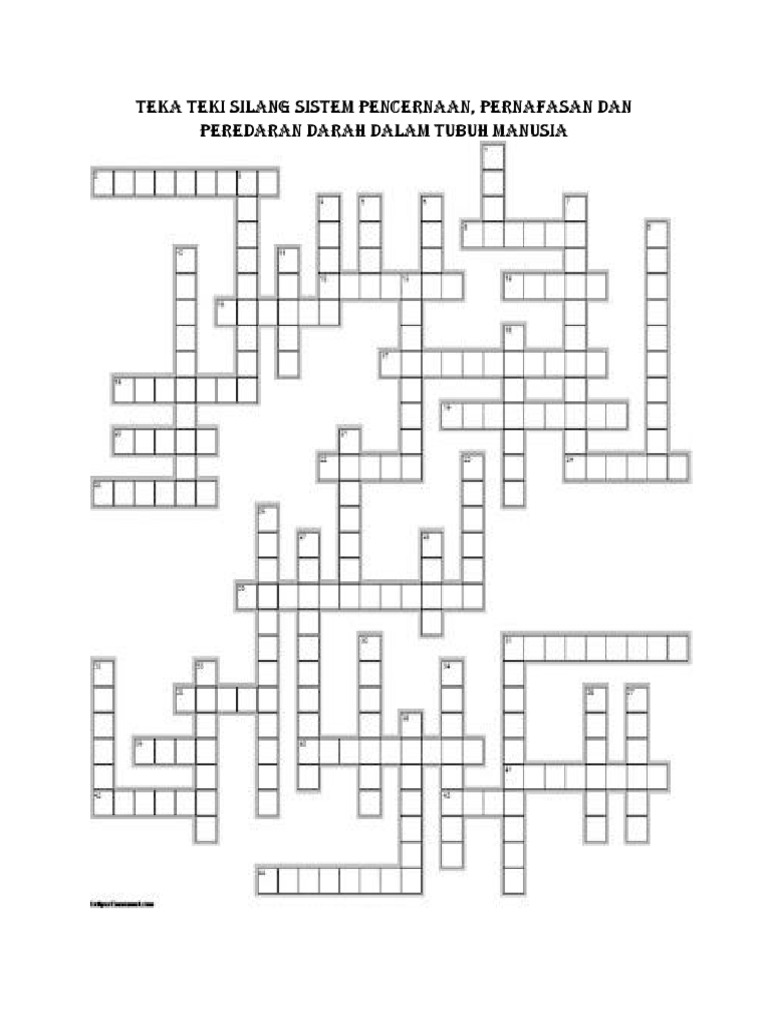 Teka Teki Silang Kelas VIII | PDF