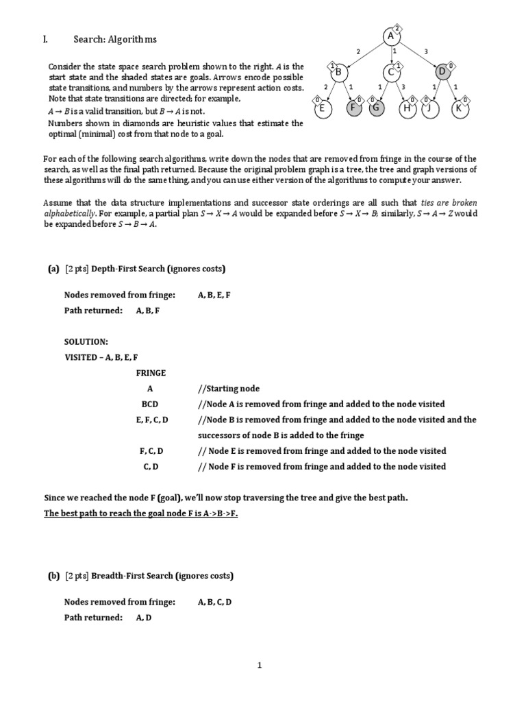 AI-Problem Set 1 | PDF | Theoretical Computer Science | Discrete ...
