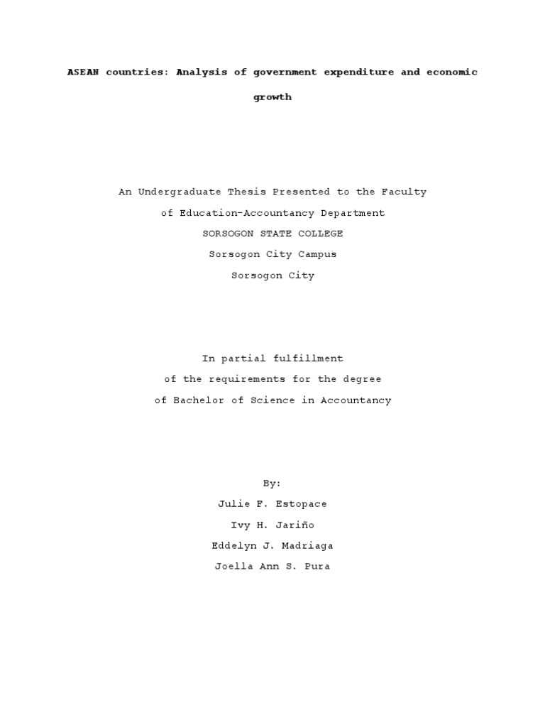 Title Defense Manuscript | PDF | Government Spending | Ordinary Least ...