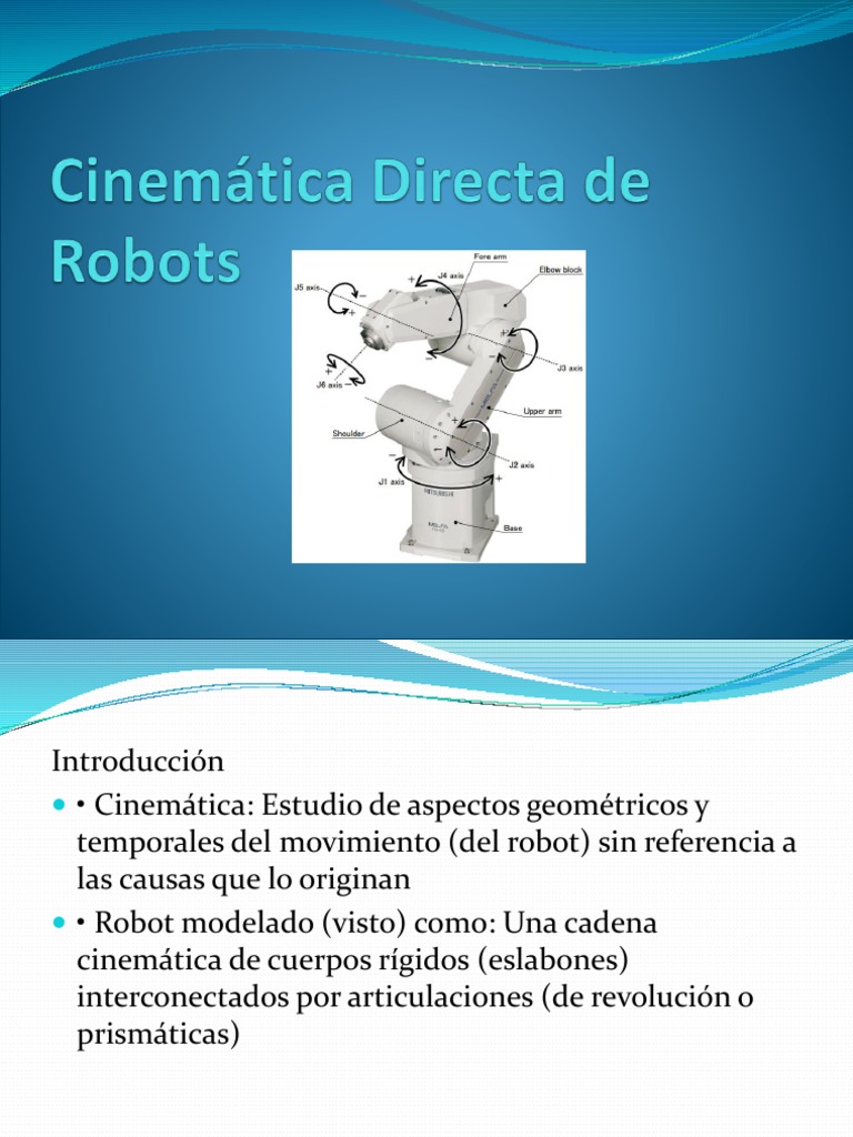 Cinemática Directa de Robots | PDF | Rotación | Cinemática