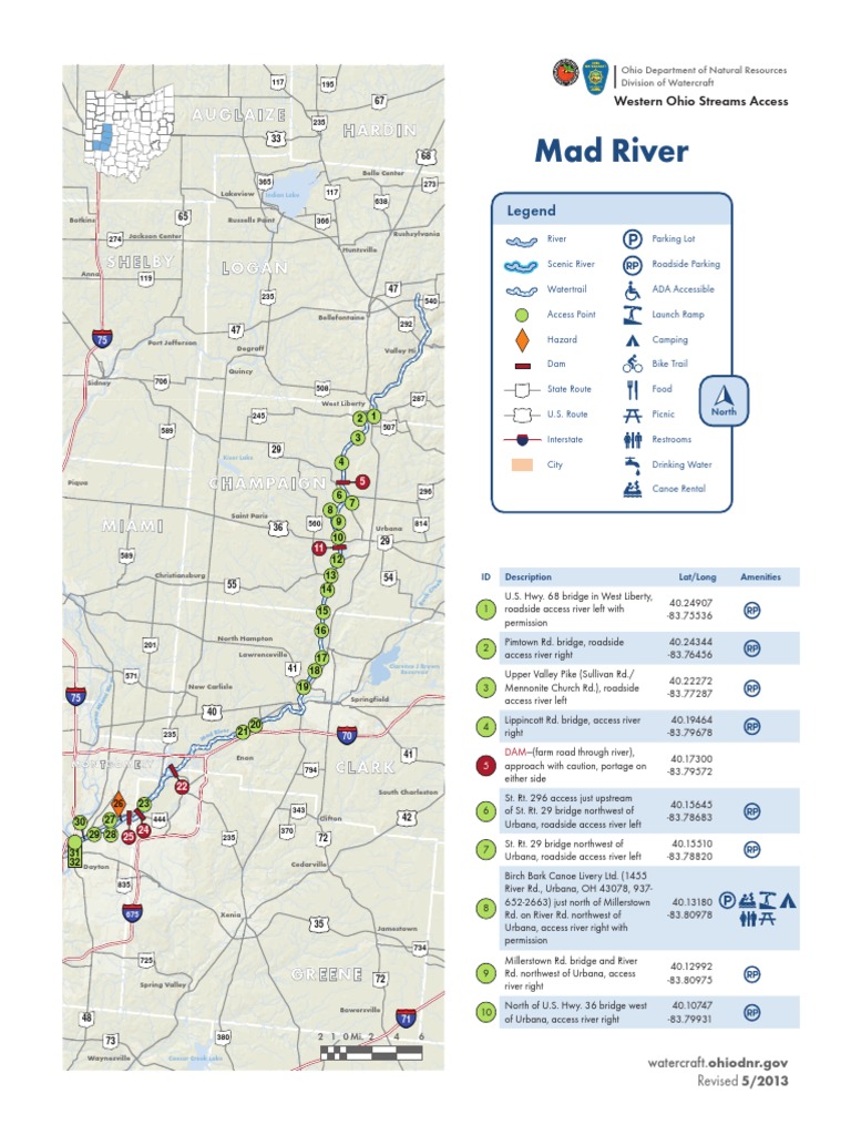 Mad River Access Points Guide | PDF | Dayton | River