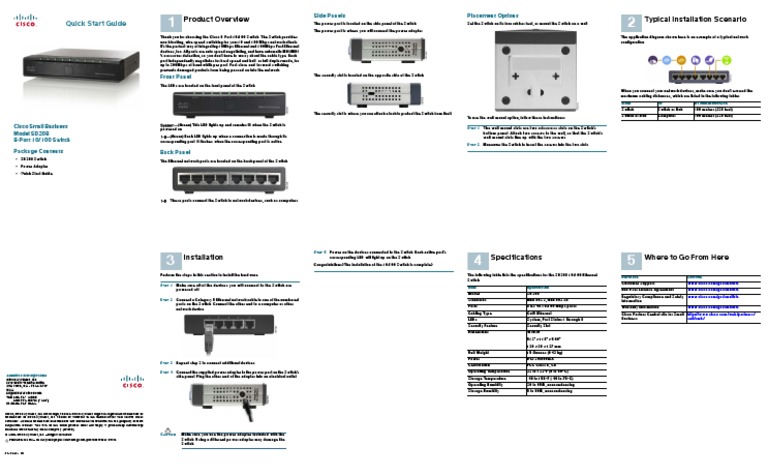 Product Overview Typical Installation Scenario: Quick Start Guide | PDF ...