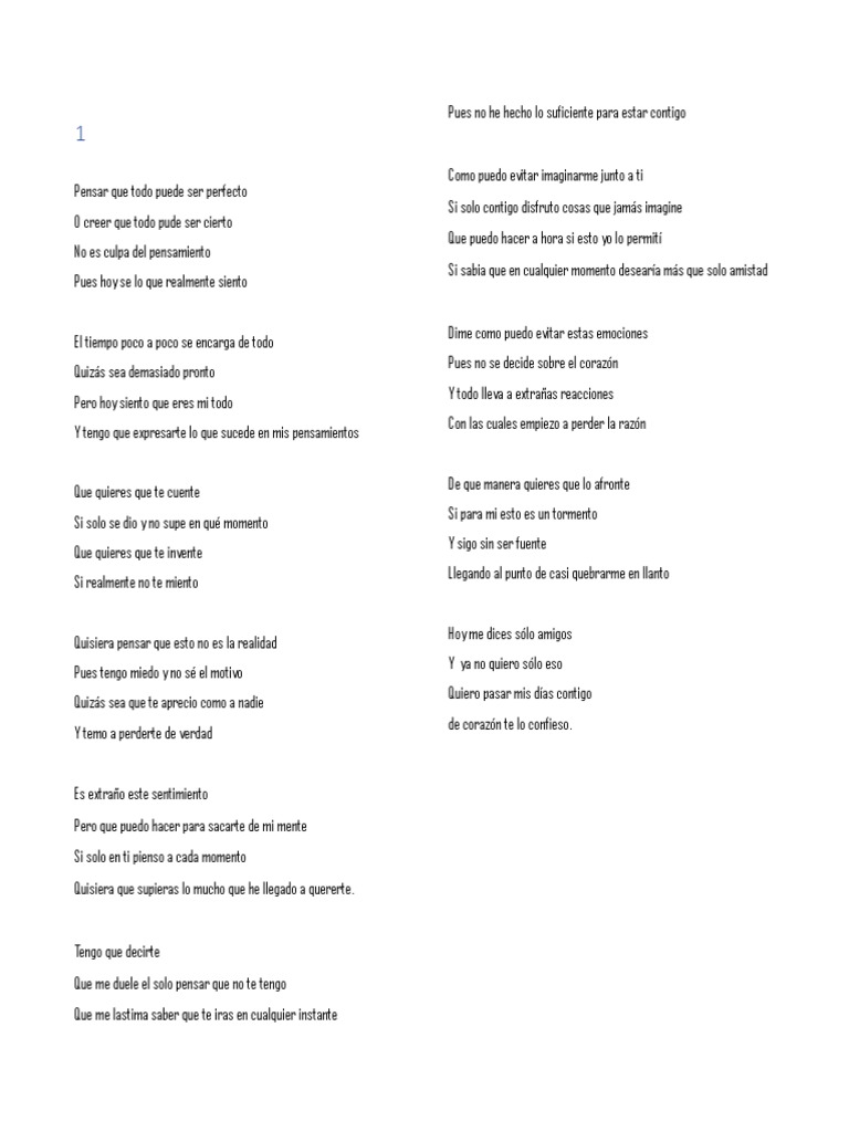 Palabras Del Corazon. | PDF