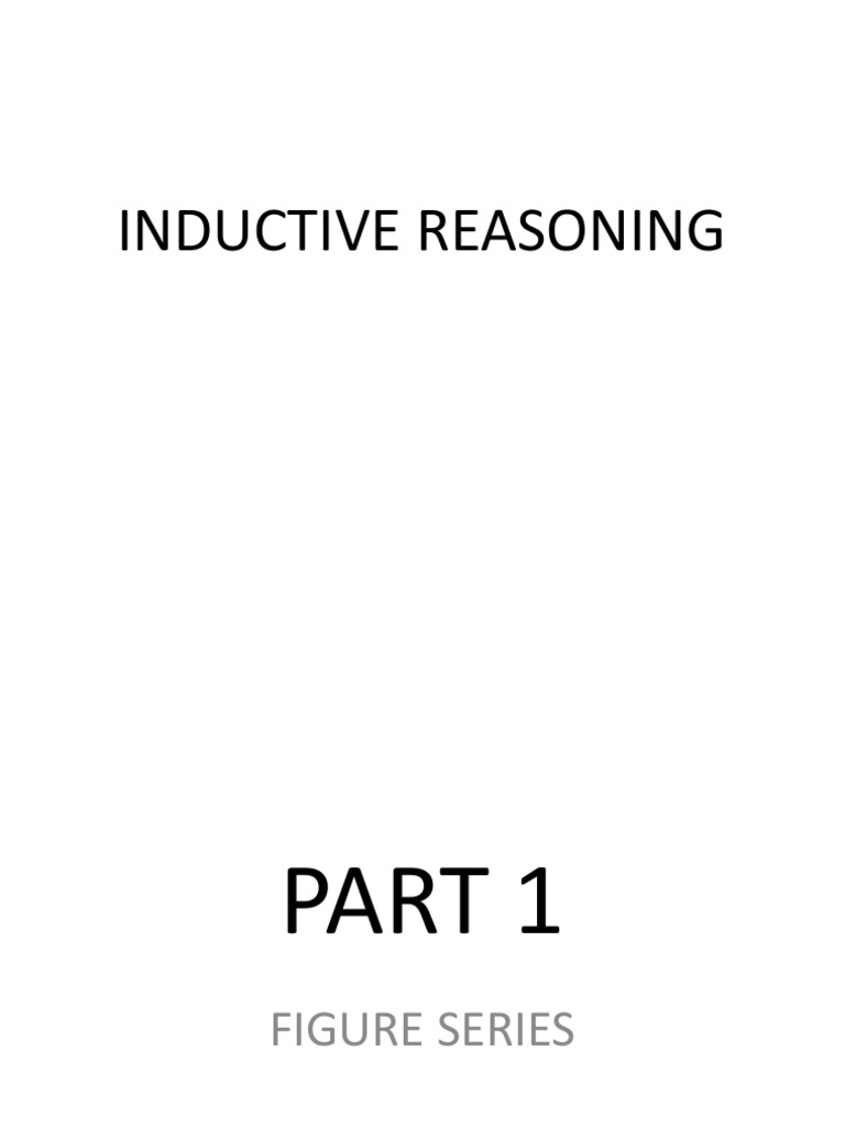 Inductive Reasoning Question | PDF