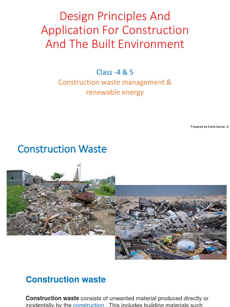 Construction Waste Management | PDF | Renewable Energy | Energy Development