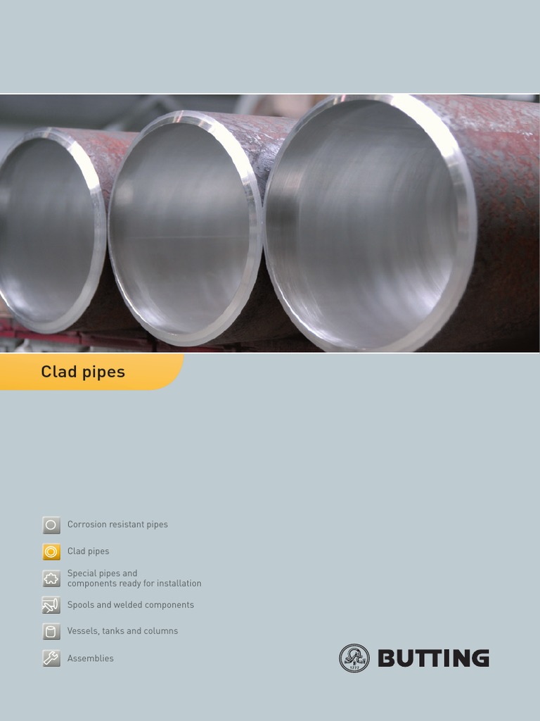 BUTTING Clad Pipes PDF | PDF | Pipe (Fluid Conveyance) | Welding
