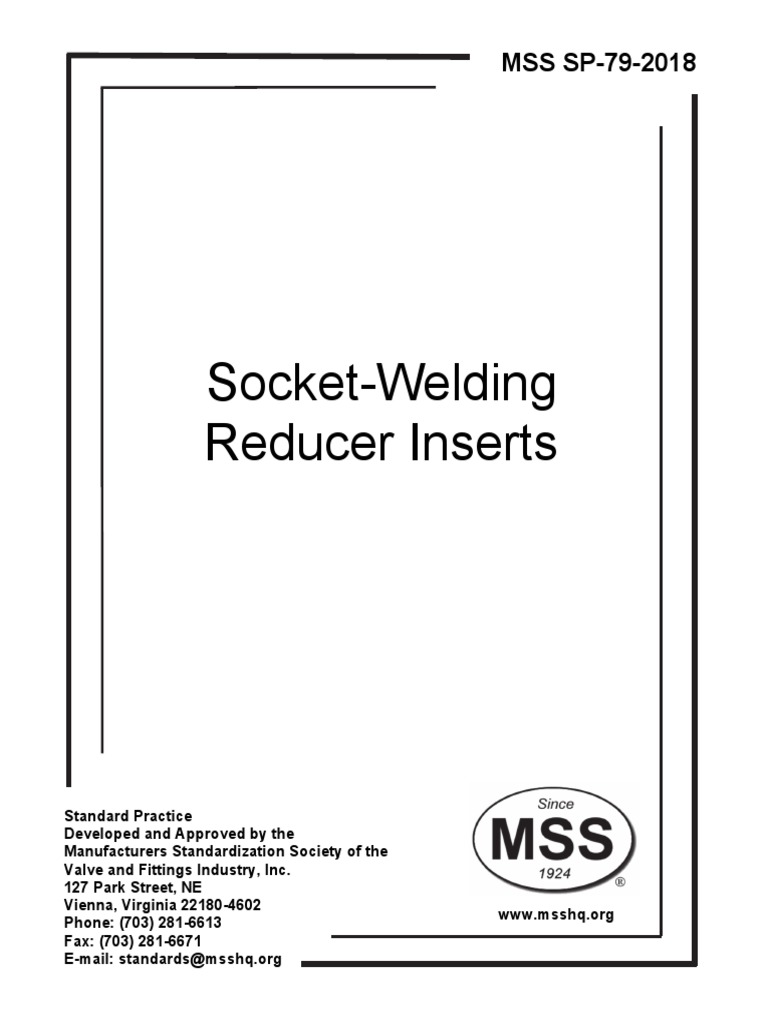 MSS SP-79-2018 | PDF | Pipe (Fluid Conveyance) | Mechanical Engineering