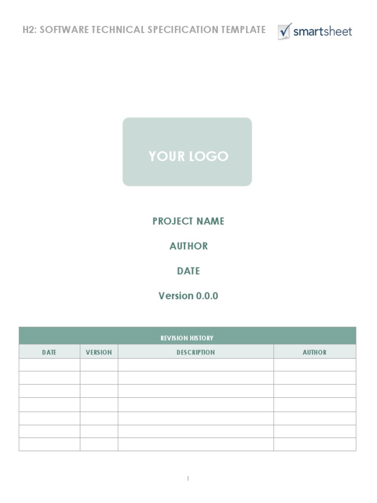 Software Technical Specification Template | PDF | Interface (Computing ...