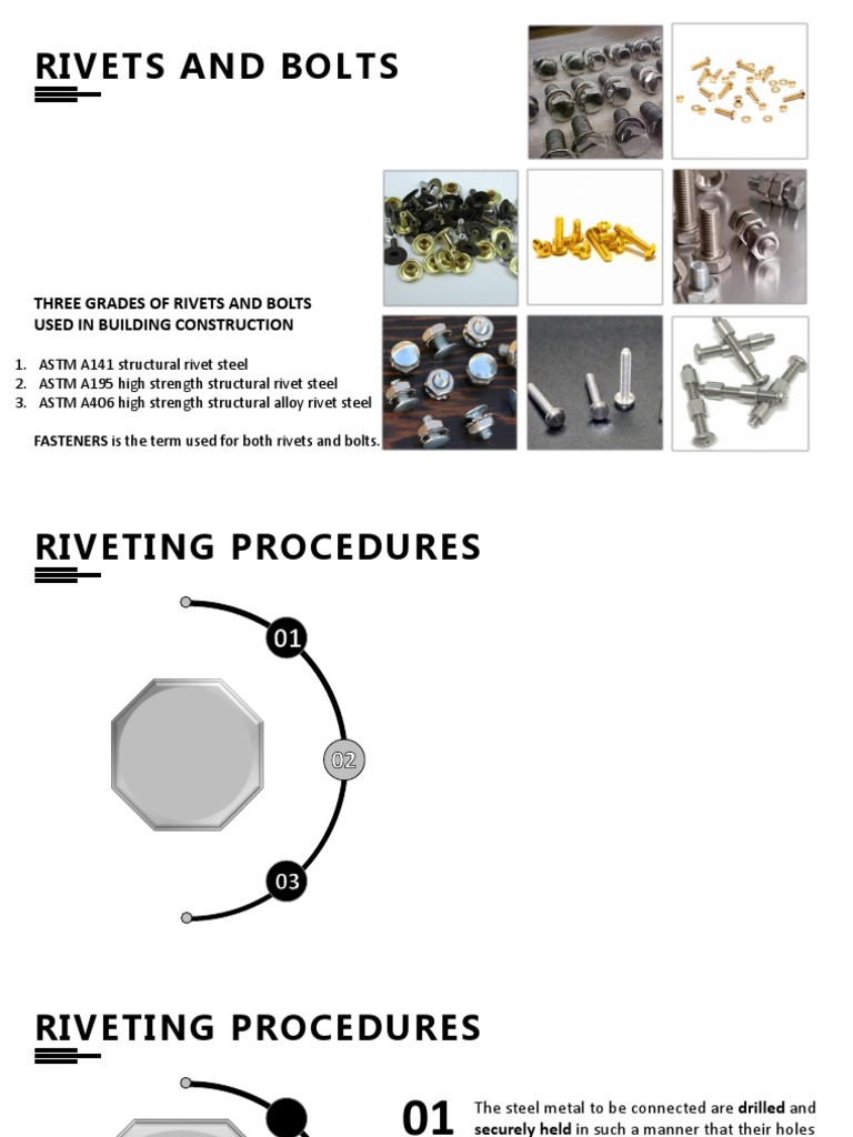 Rivets and Bolts | PDF | Rivet | Screw