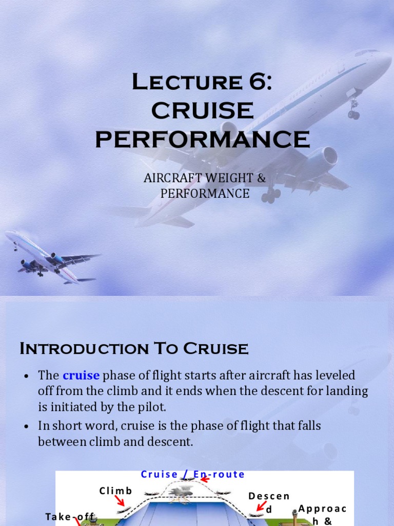 Cruise Performance | PDF | Airspeed | Flight