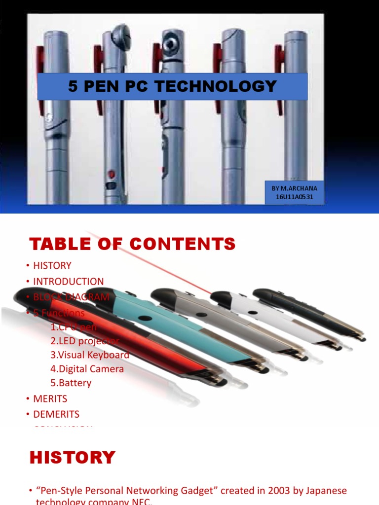 5 Pen PC Technology | PDF | Personal Computers | Computer Keyboard