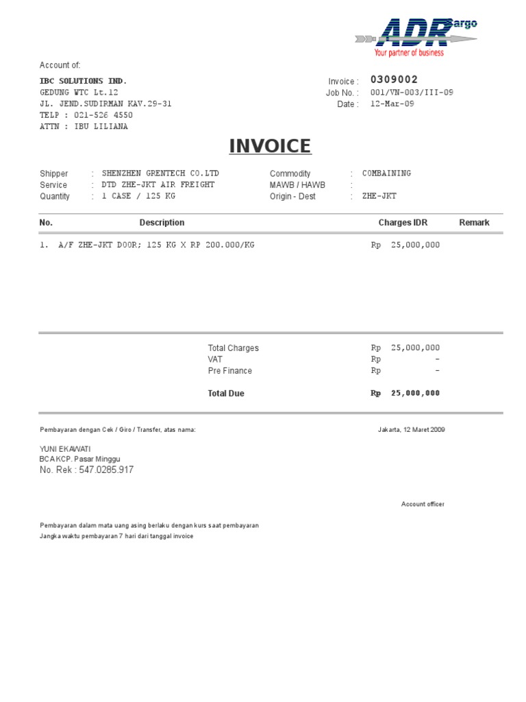 Contoh Invoice | PDF