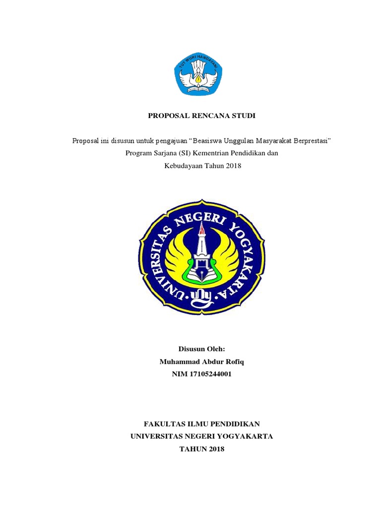 Proposal Pengajuan Beasiswa Unggulan | PDF
