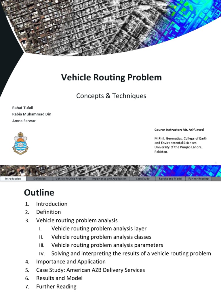 Tutorial Vrp Pdf Arc Gis Areas Of Computer Science