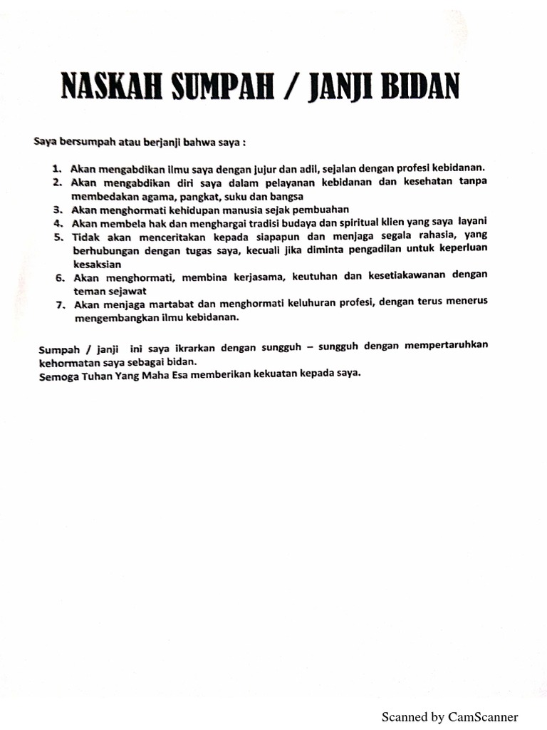 Naskah Sumpah 1-1 | PDF