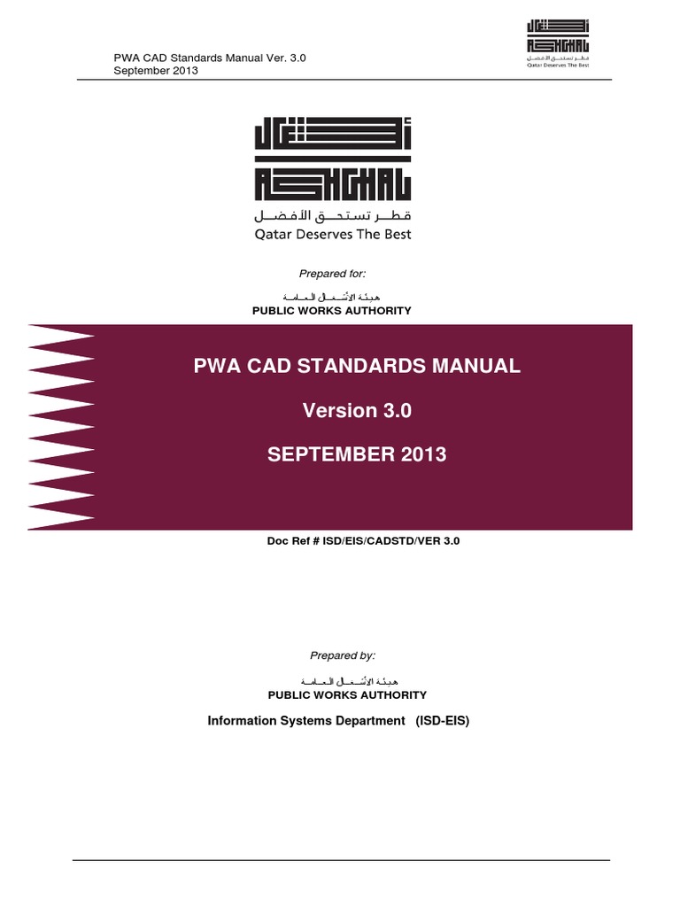 PWA CAD Standards Manual Ver. 3.0 September 2013 | PDF | Geographic ...