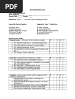 Survey Questionnaire - Coffee Shops | PDF | Business