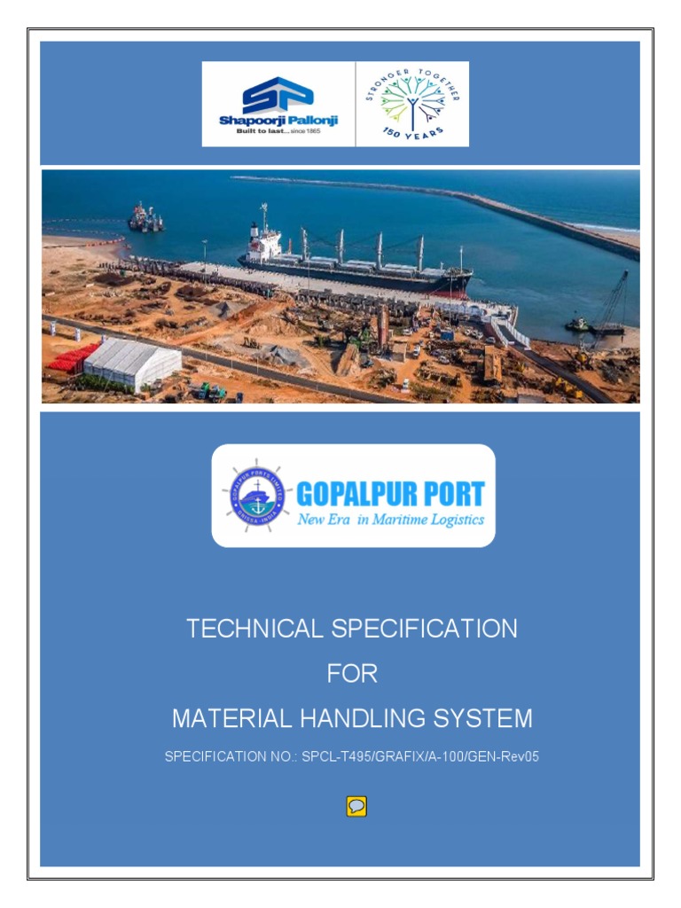 Technical Specification FOR Material Handling System: SPECIFICATION NO ...