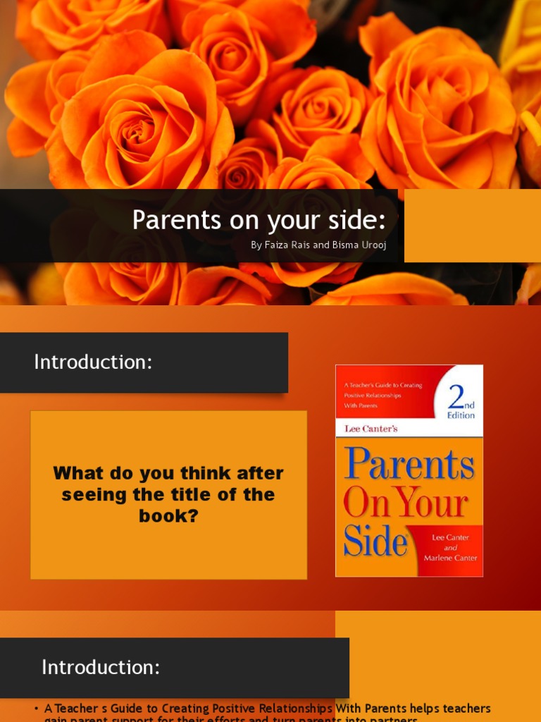 Parents On Your Side:: by Faiza Rais and Bisma Urooj | PDF | Homework ...