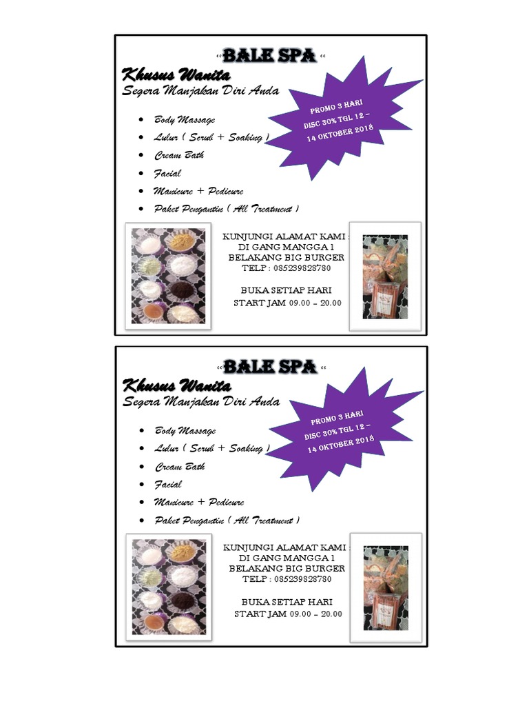 Brosur SPA | PDF