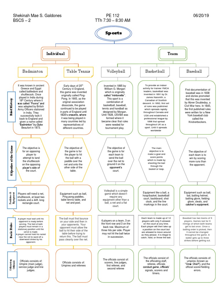Sports Background Flowchart | PDF | Referee | Ball And Bat Games