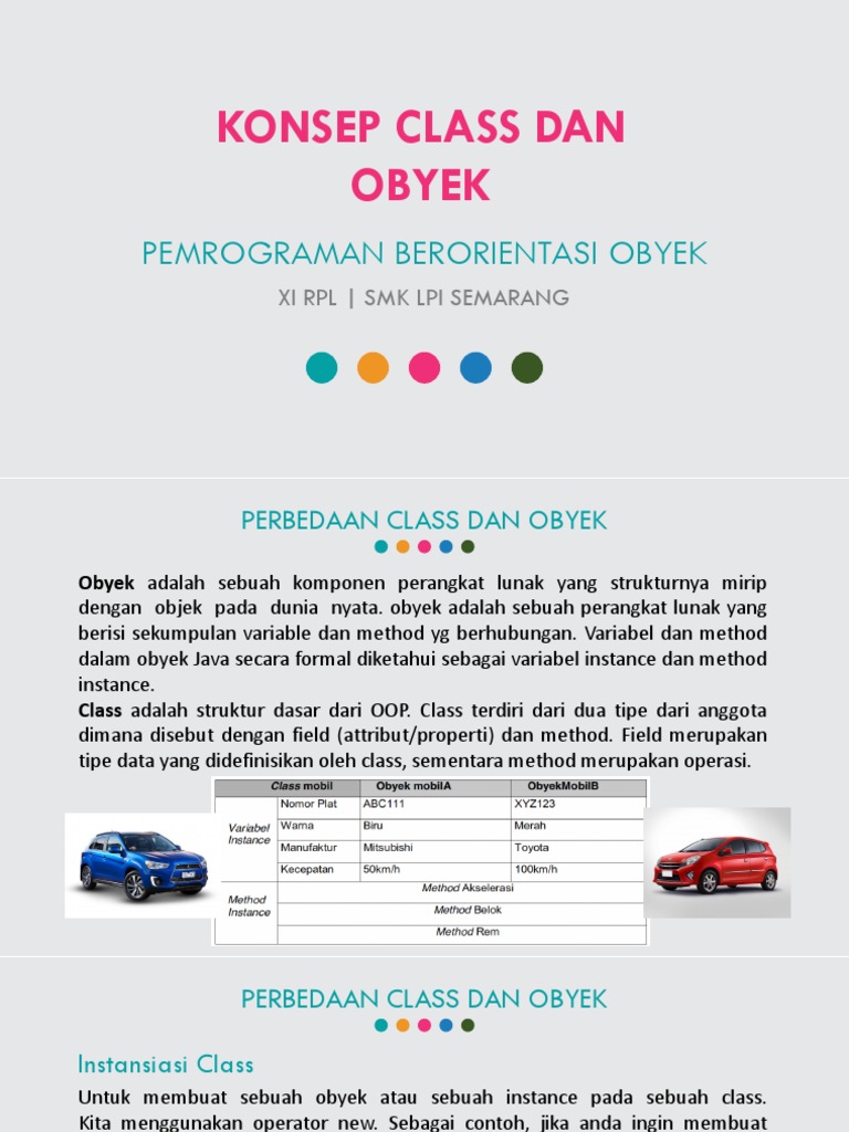 Konsep Object Dan Class | PDF